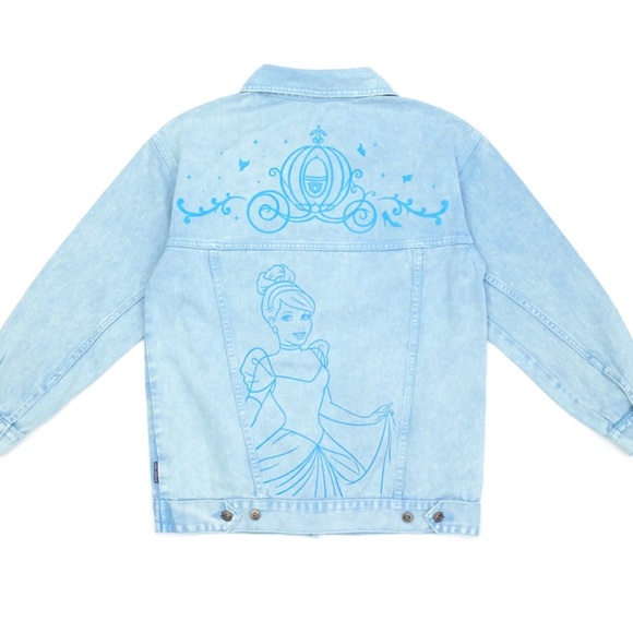 Disney | Jackets & Coats | Disneys Spirit Jersey Cinderella Denim ...